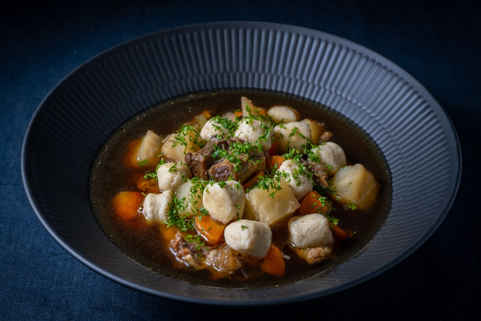 Traditional Norwegian Kjøttsuppe & melboller: beef soup & flour ...