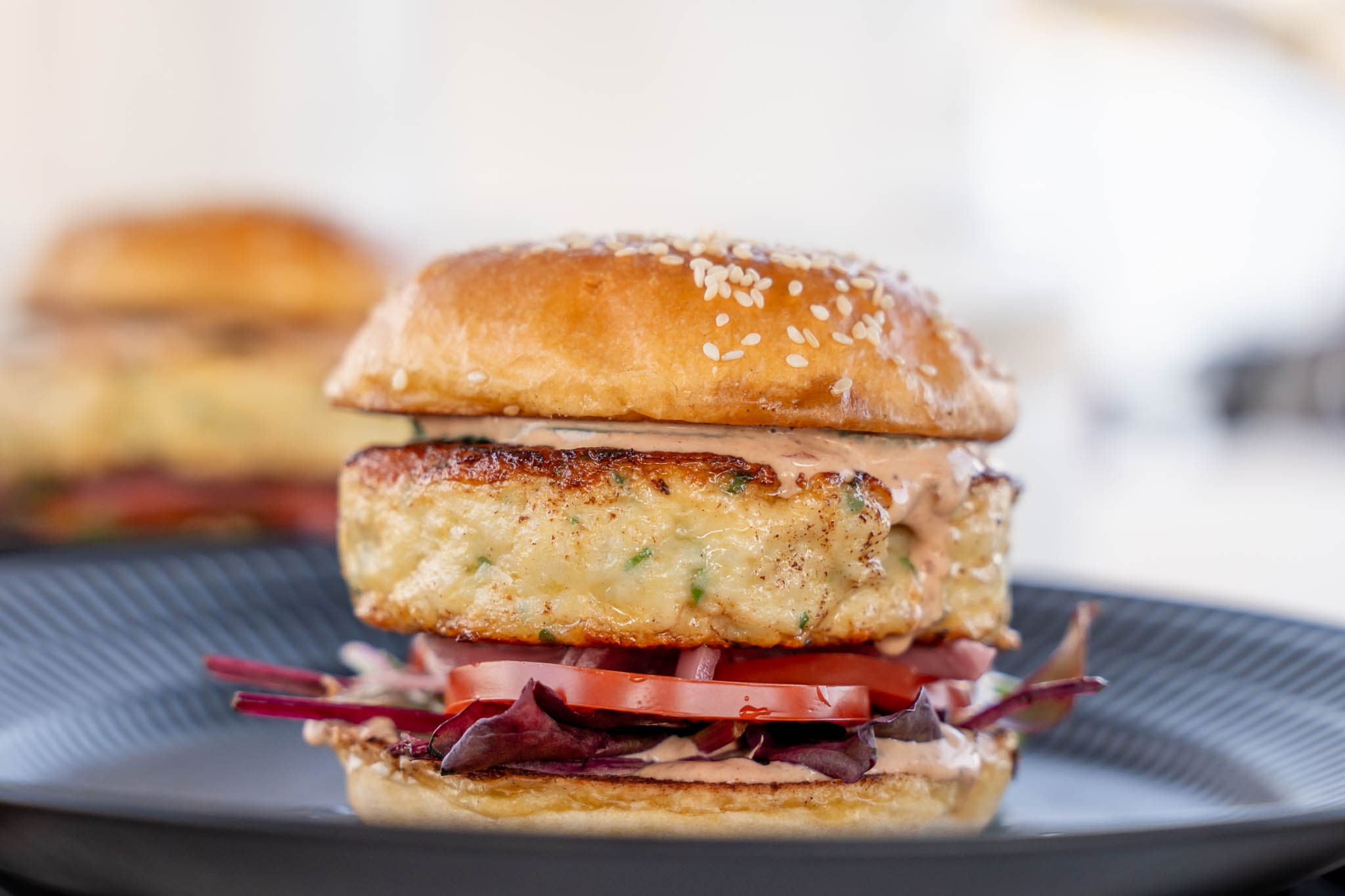 A real juicy Norwegian cod burger recipe - SY Selkie
